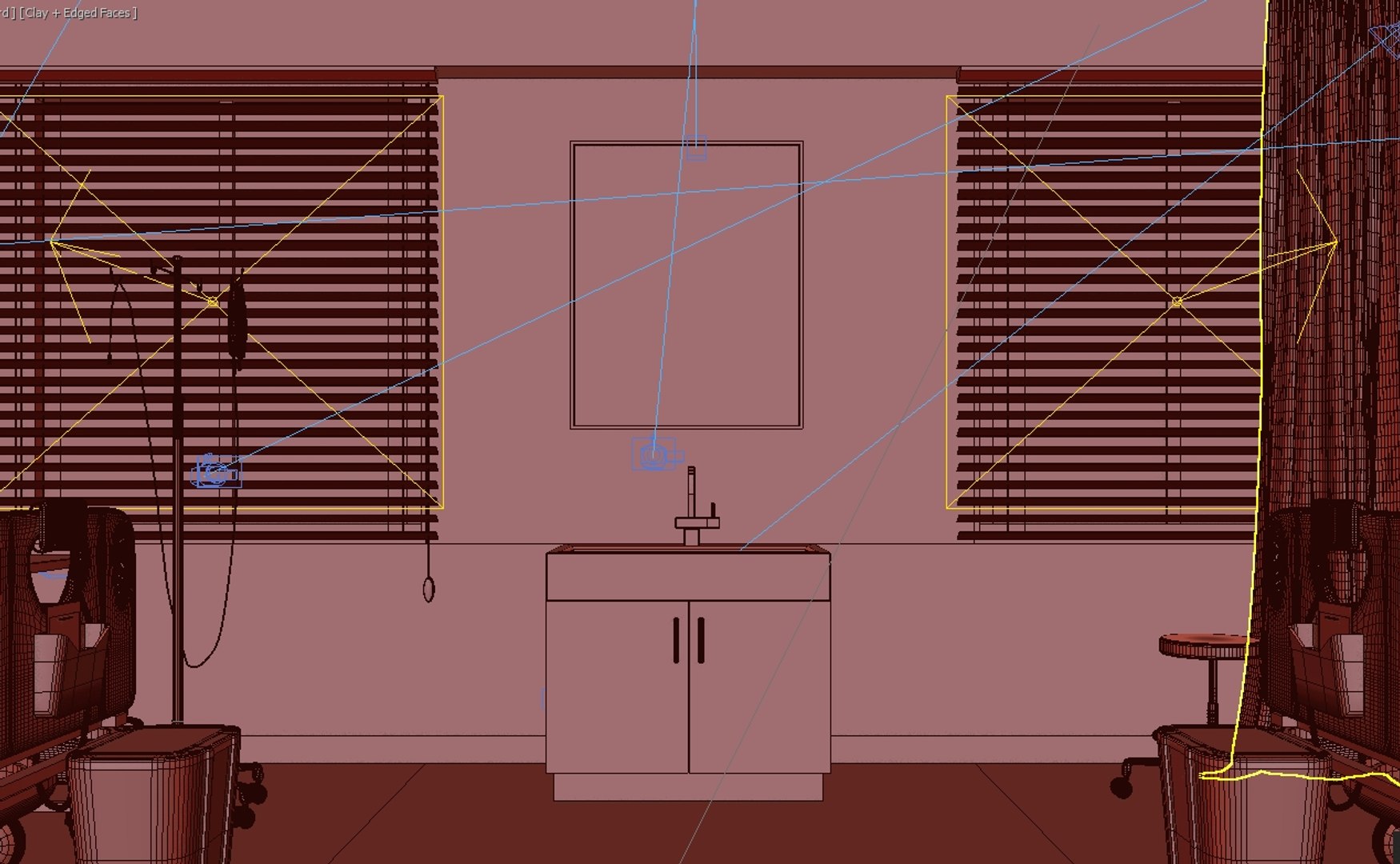 3D Model Modern Emergency Ward Interior - TurboSquid 2212494