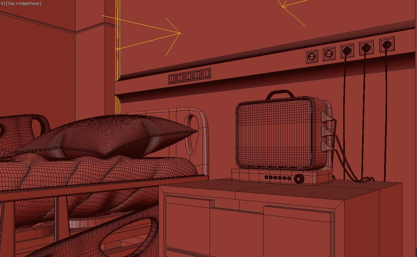 3D Model Modern Emergency Ward Interior - TurboSquid 2212494