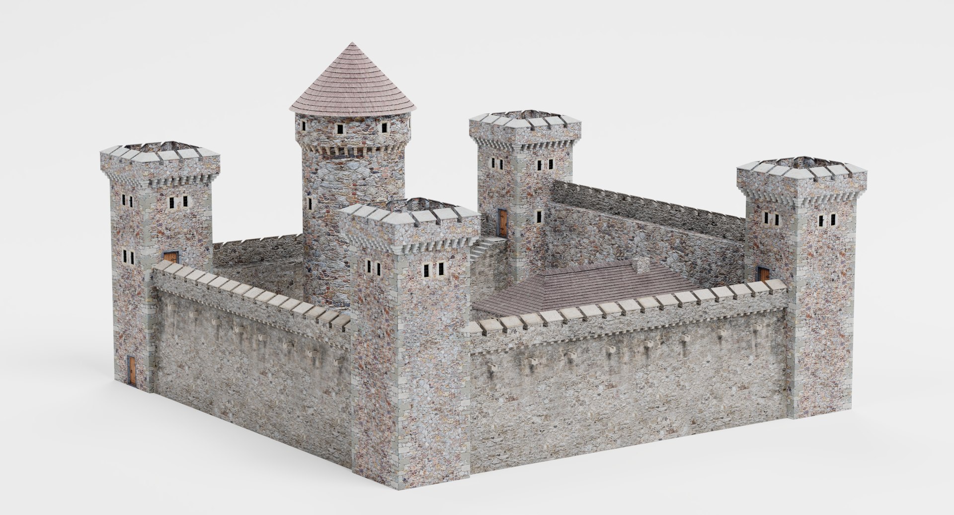 Medieval Castle Model - TurboSquid 1298895
