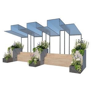 SketchUp Bus-Stop Models | TurboSquid