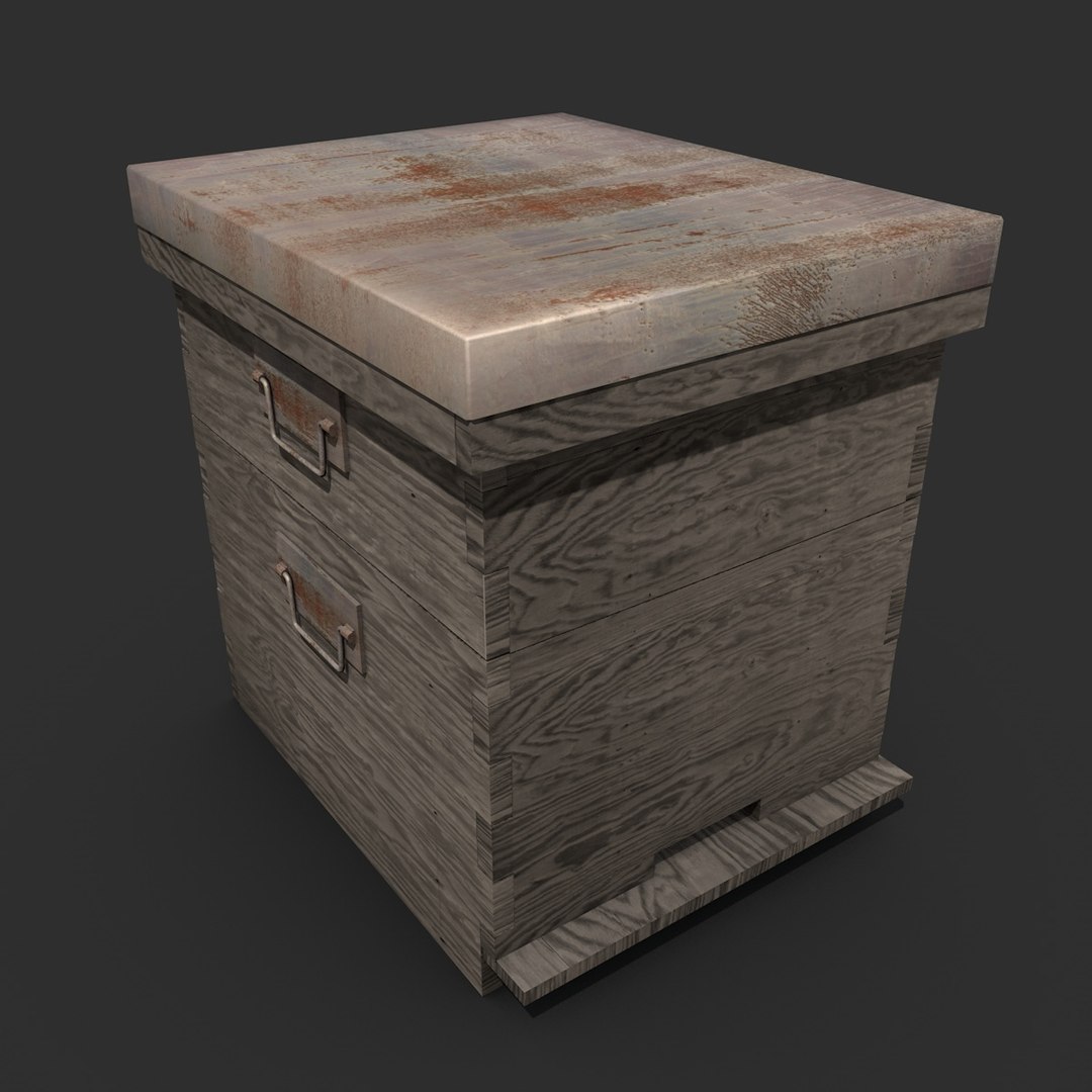 3d Beehive Hives Model