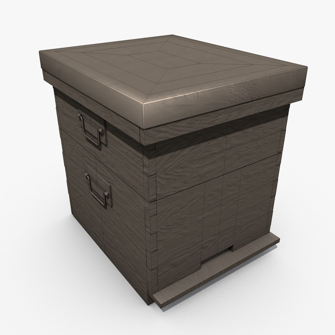 3d Beehive Hives Model