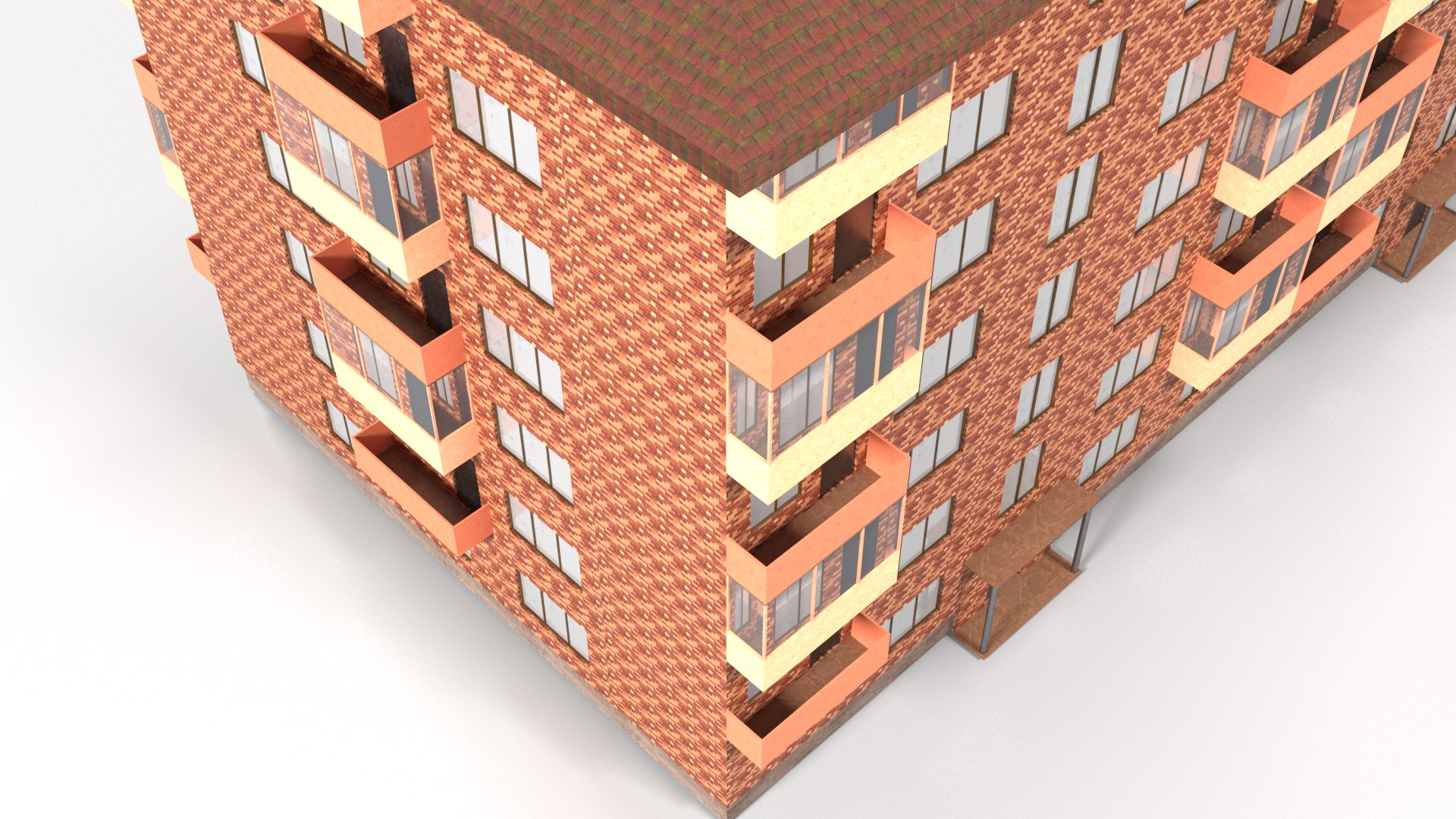 City Building Brick 3D Model - TurboSquid 1683990