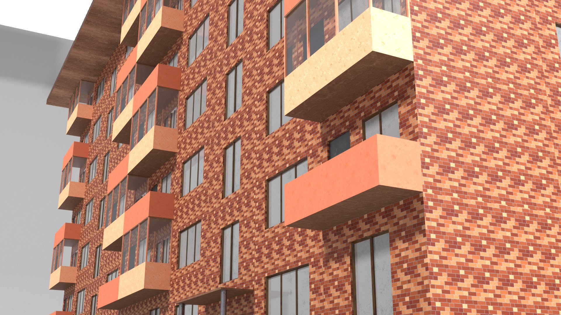 City Building Brick 3D Model - TurboSquid 1683990