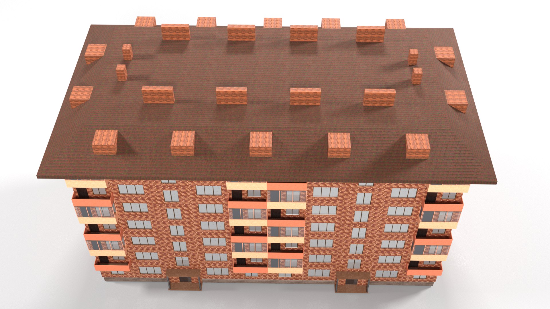 City Building Brick 3D Model - TurboSquid 1683990