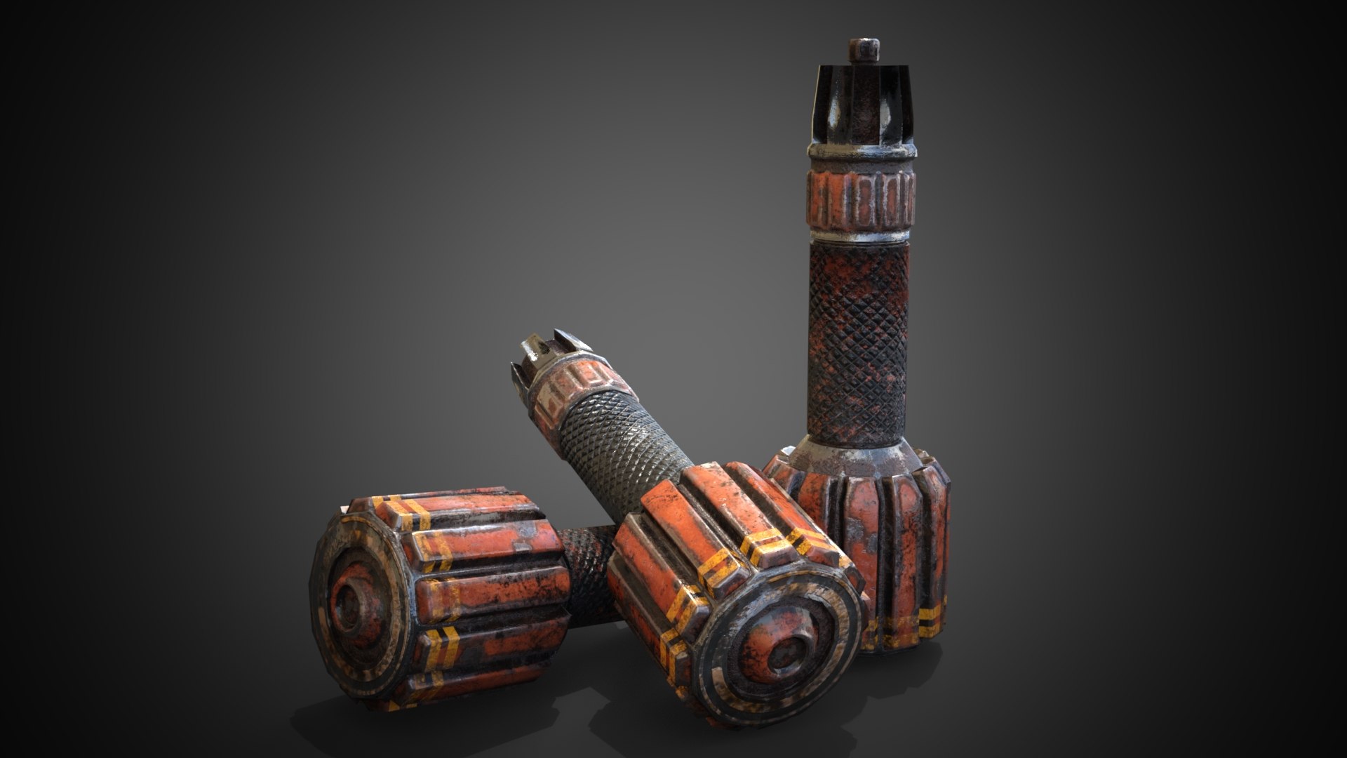 3D Sci-fi Post-apocalyptic Grenade - TurboSquid 2172460