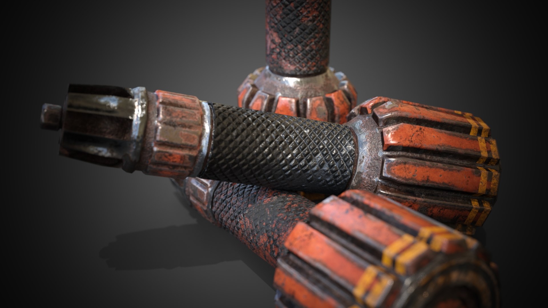 3D Sci-fi post-apocalyptic grenade - TurboSquid 2172460