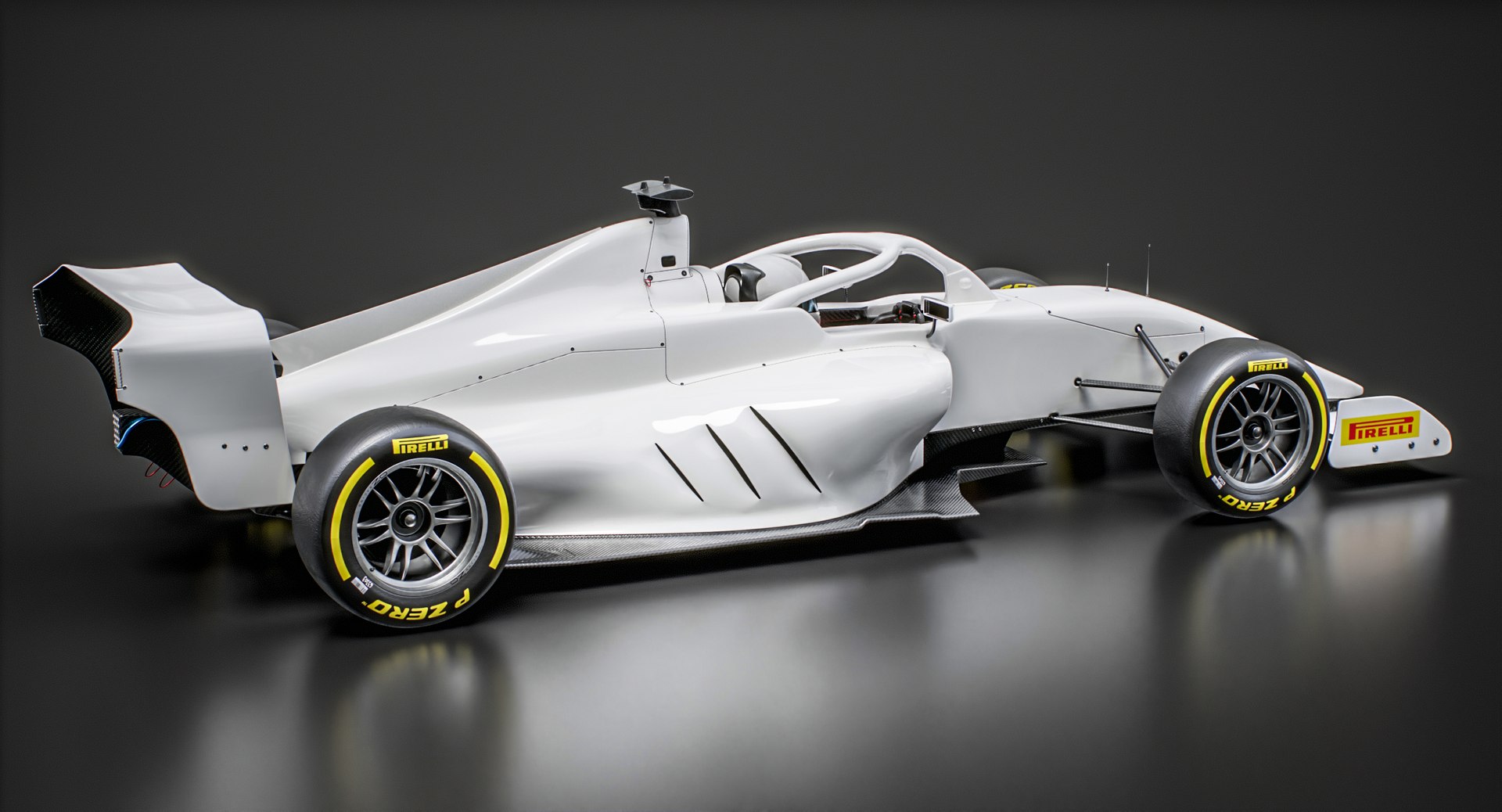 F1 Academy 2024 Tatuus F4-T-421 Race Car White Mockup 3D Model ...