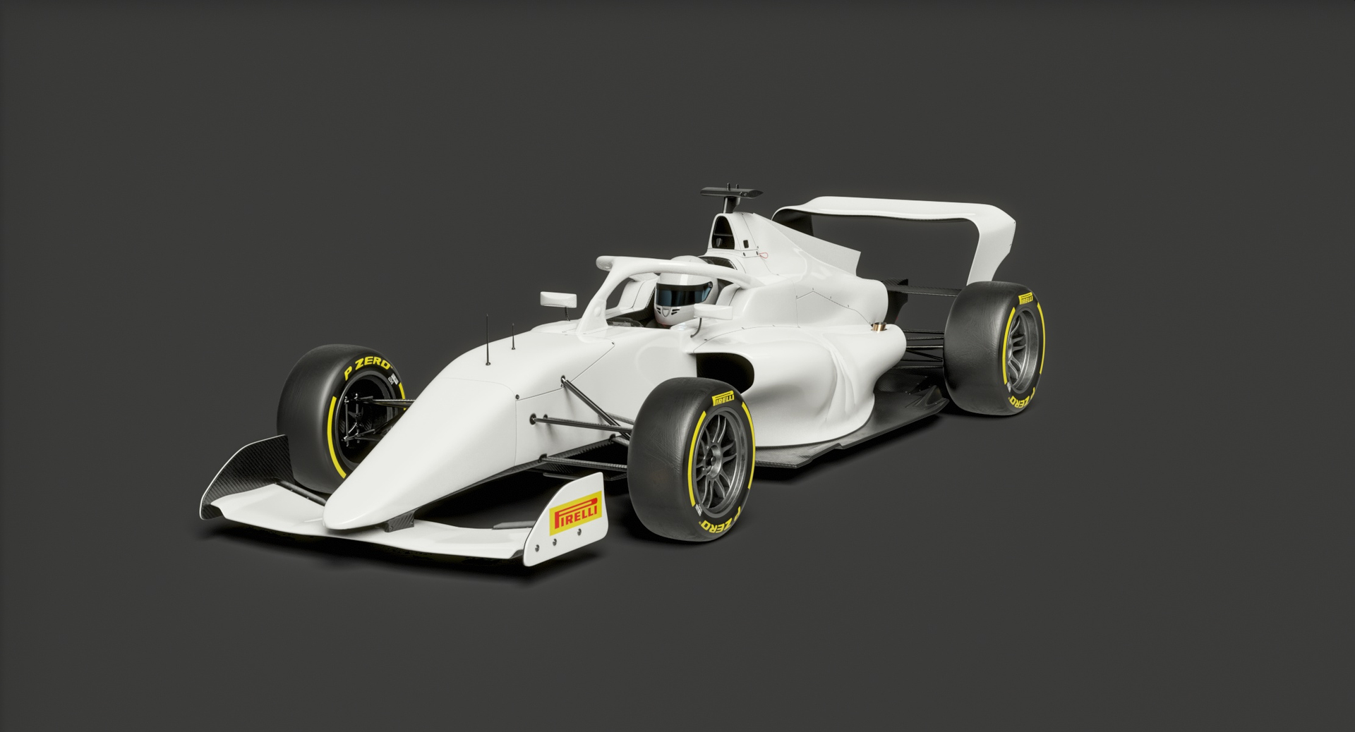 F1 Academy 2024 Tatuus F4-T-421 Race Car White Mockup 3D Model ...
