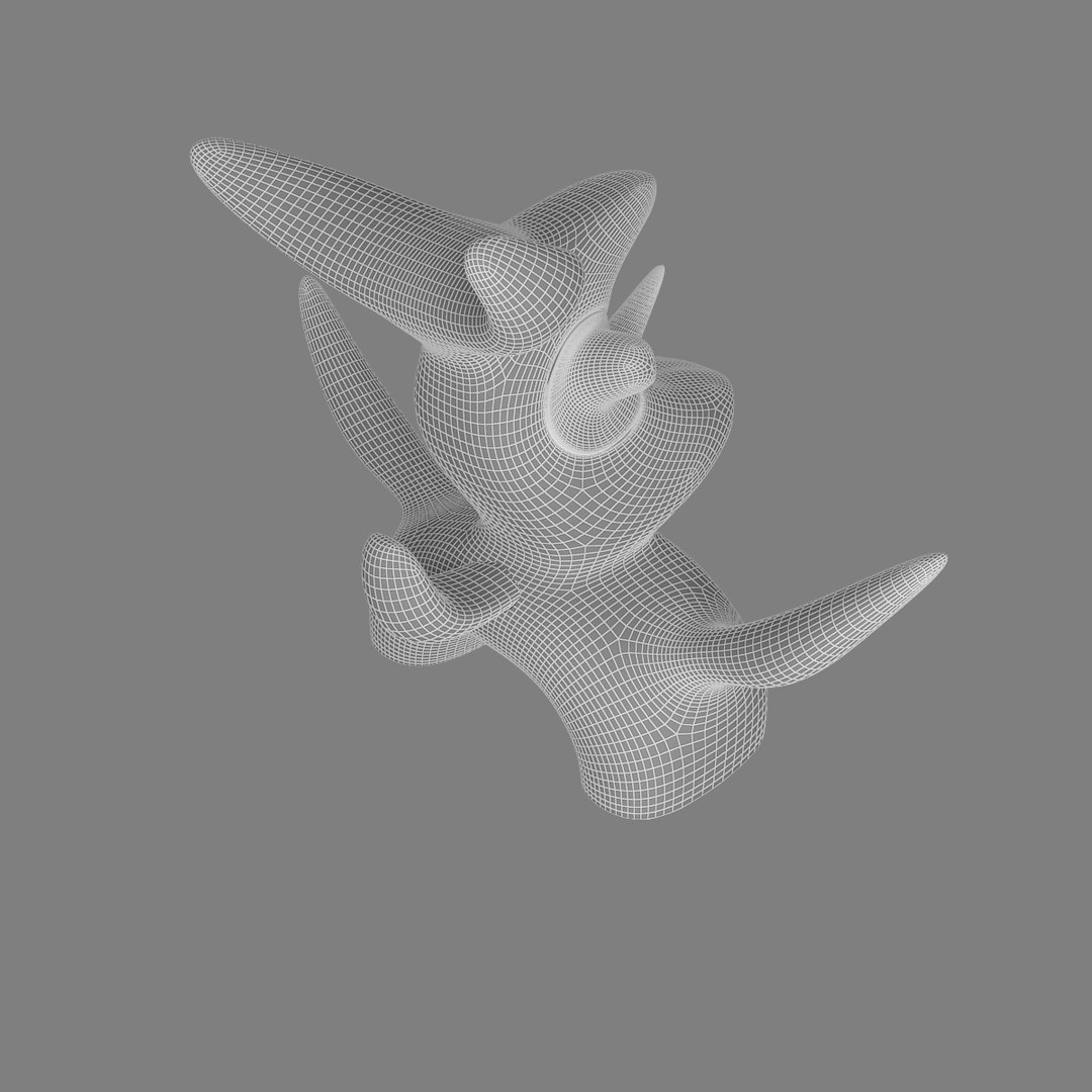 Lunar Bird Sculpture Miro 3d 3ds