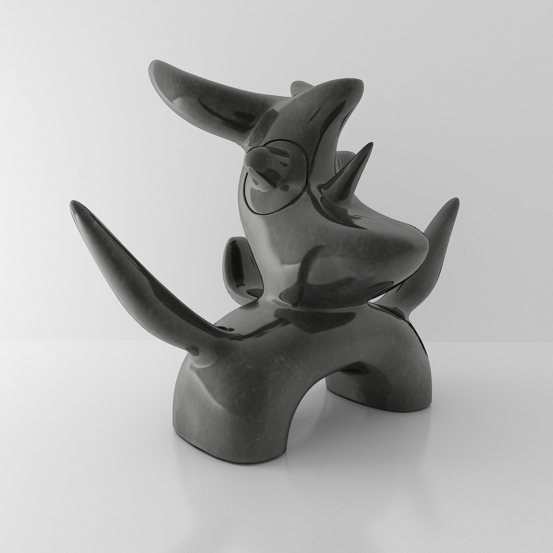 Lunar Bird Sculpture Miro 3d 3ds