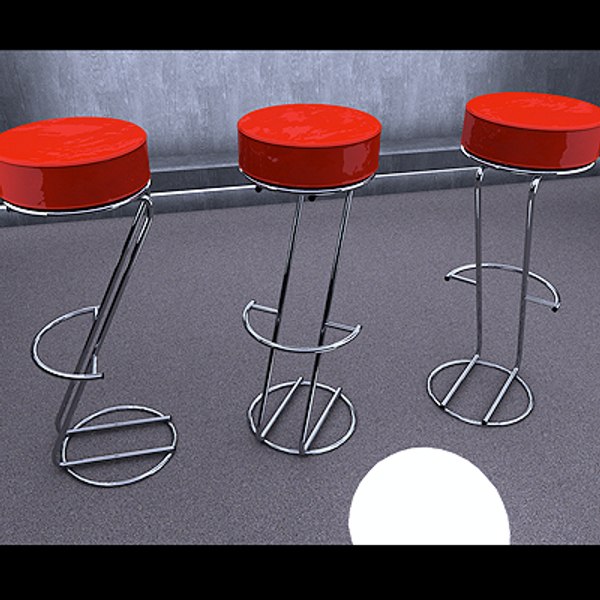 free bar stool 3d model