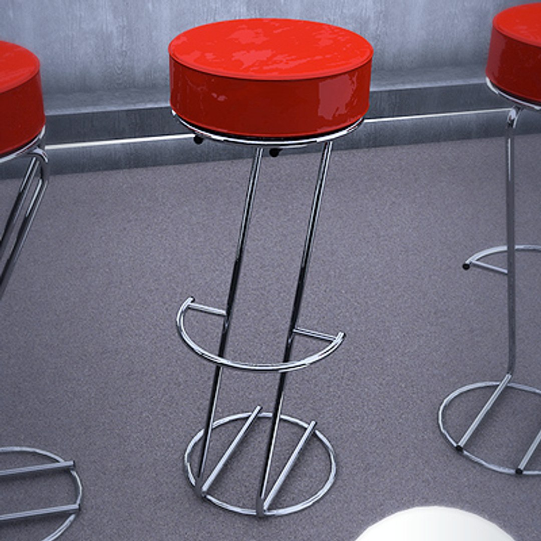 Free Bar Stool 3d Model