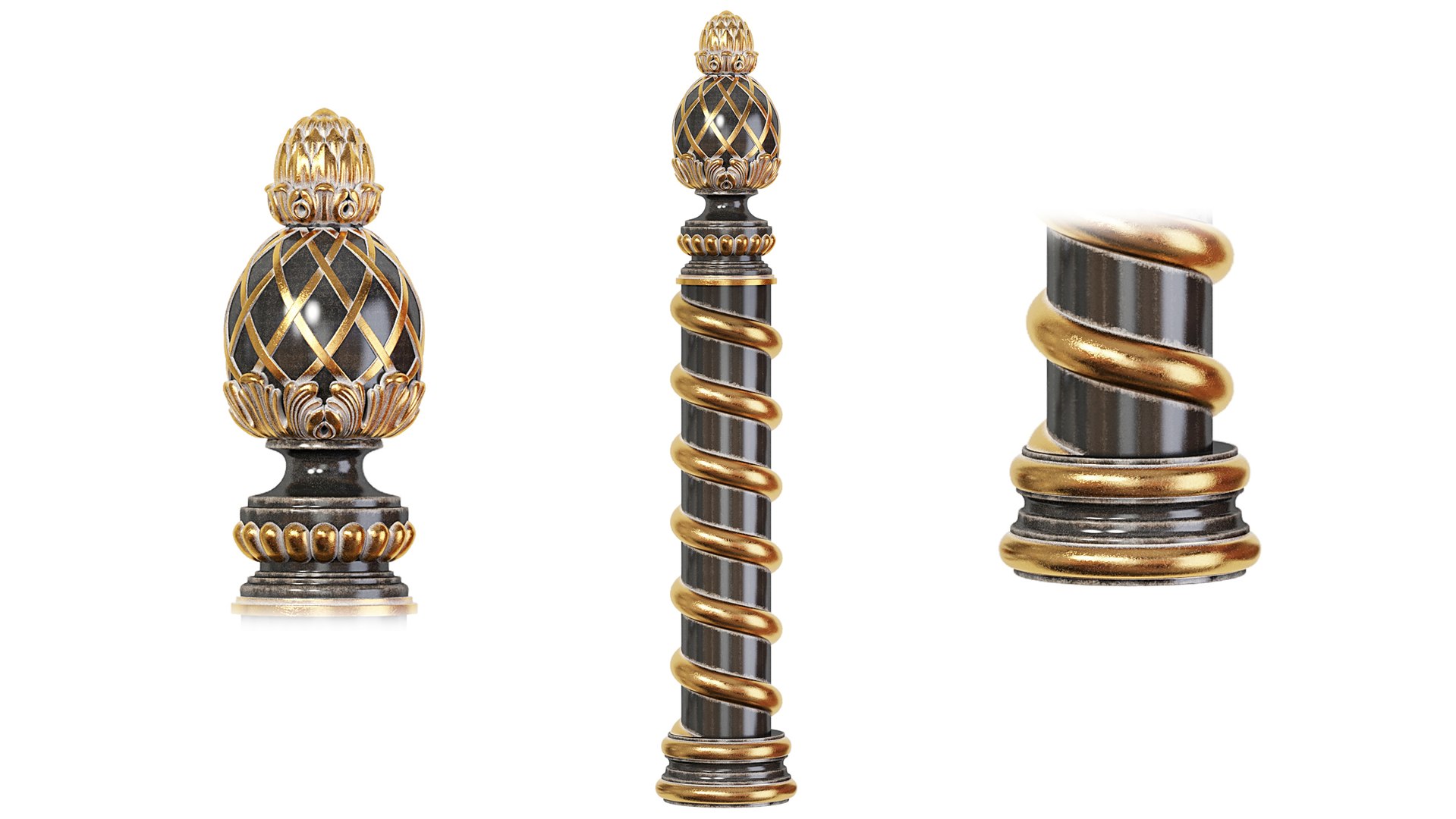 3D Classic Baluster 04 Model - TurboSquid 2066906