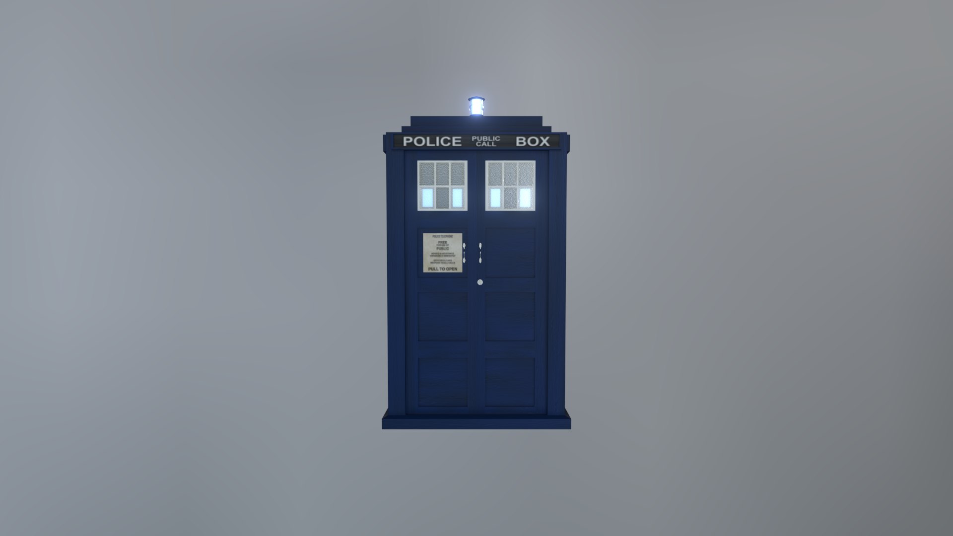 3D DOCTOR WHO - MATT SMITH TARDIS - Rogue Film Productions - TurboSquid ...
