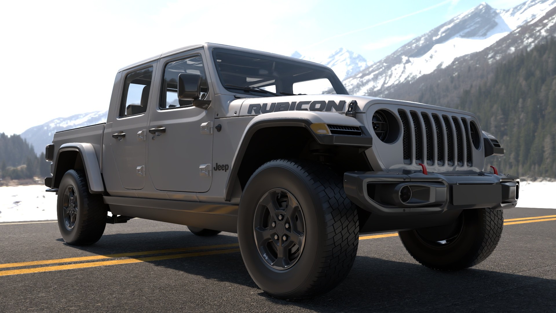 Jeep Gladiator Rubicon-Rigged And Render Ready-unreal-vray-redshift1 ...