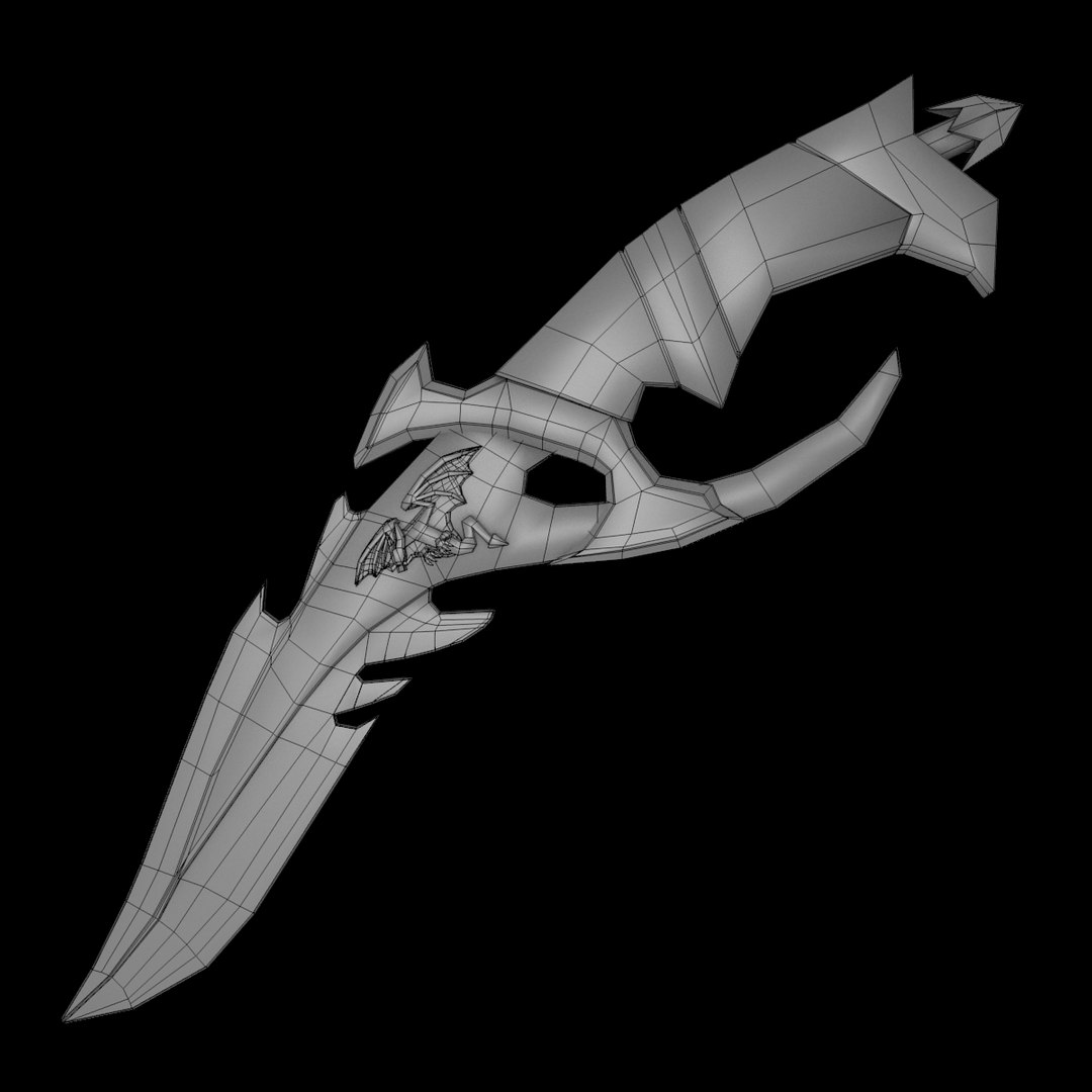 Fantasy Dagger 3d Model