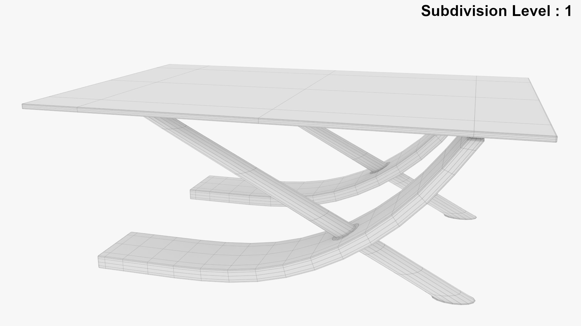 3D Modern Glass Table Model - TurboSquid 1885892