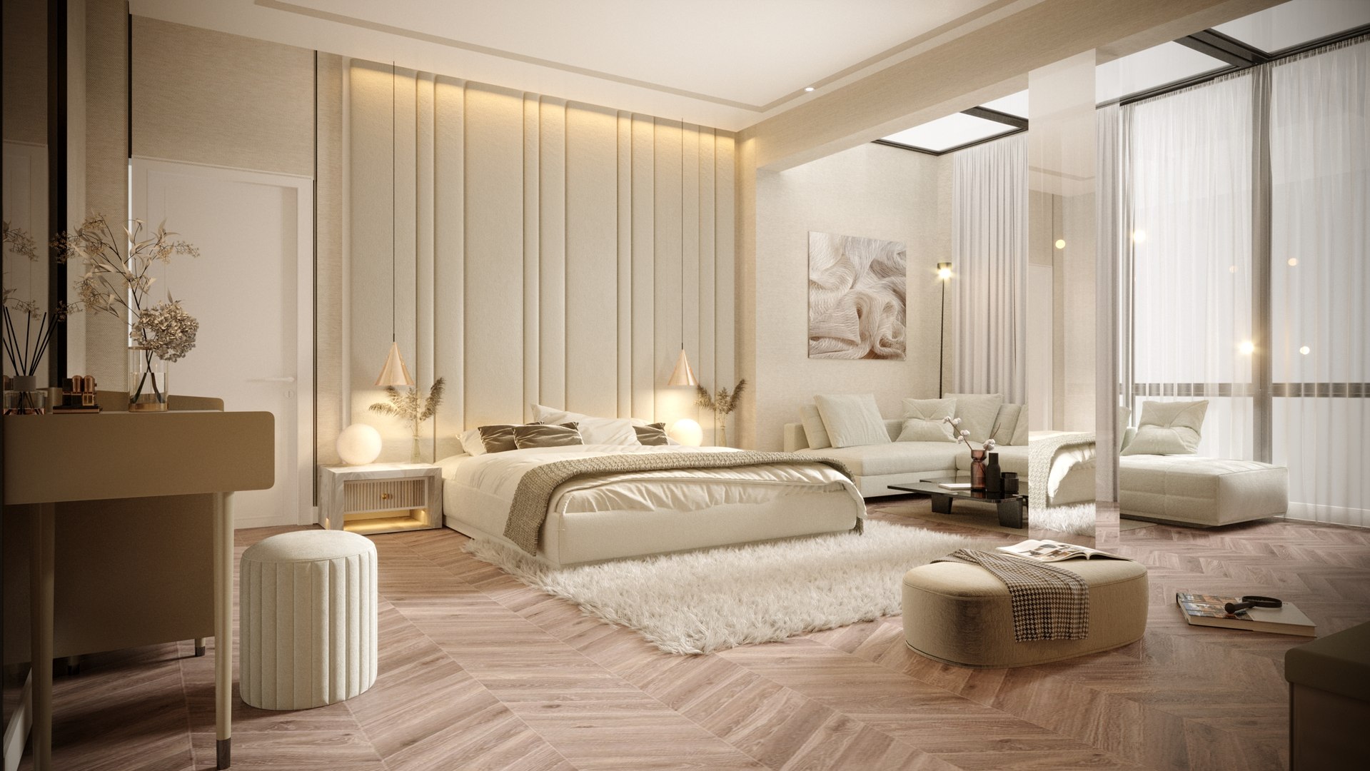 Interior Design Master Bedroom Model - TurboSquid 2099746