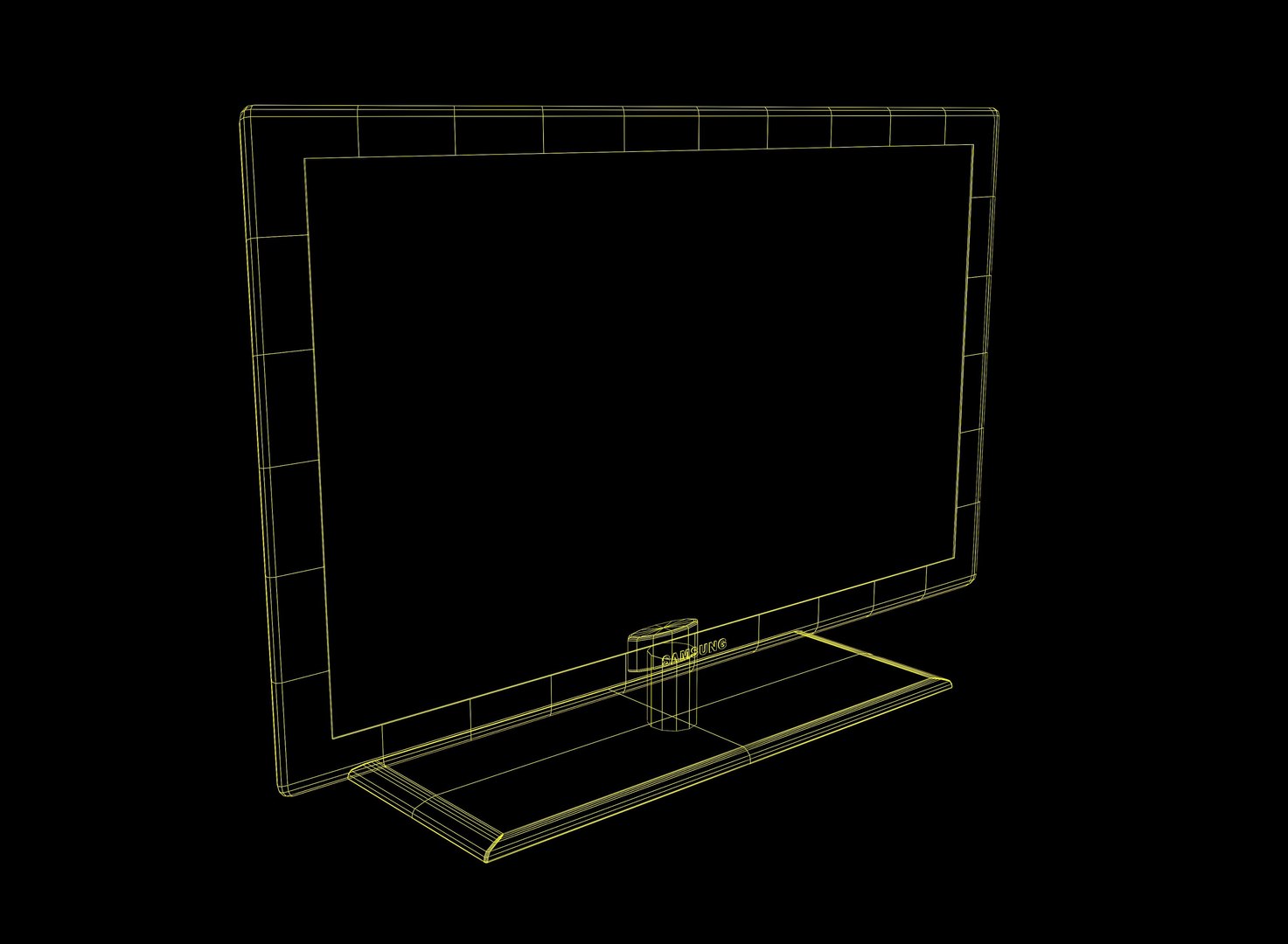 3d model lcd television