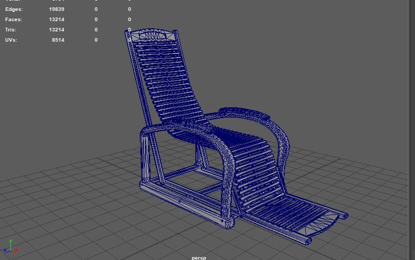 3D Wooden Recliner Chair 3D Model Model - TurboSquid 2363253