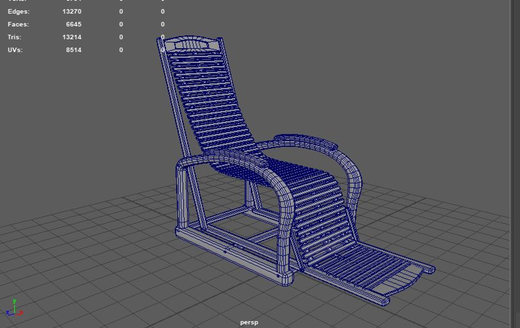 3D Wooden Recliner Chair 3D Model Model - TurboSquid 2363253