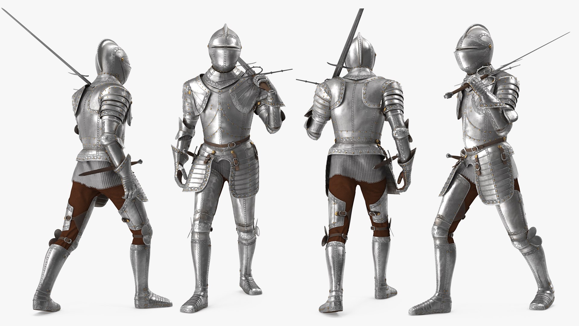 3D Medieval Knight Plate Armor - TurboSquid 1521100