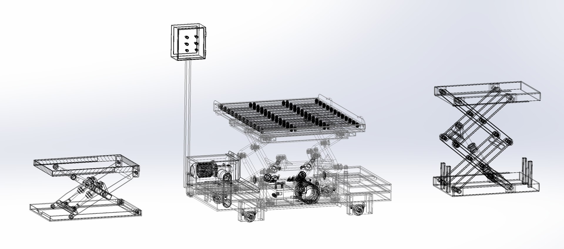 3D Scissor Lifting Platform Machine - TurboSquid 1579300
