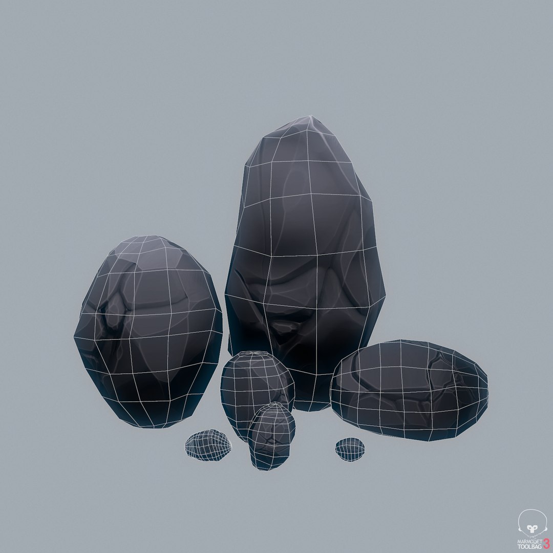 Stylized Rocks Model - TurboSquid 1545843