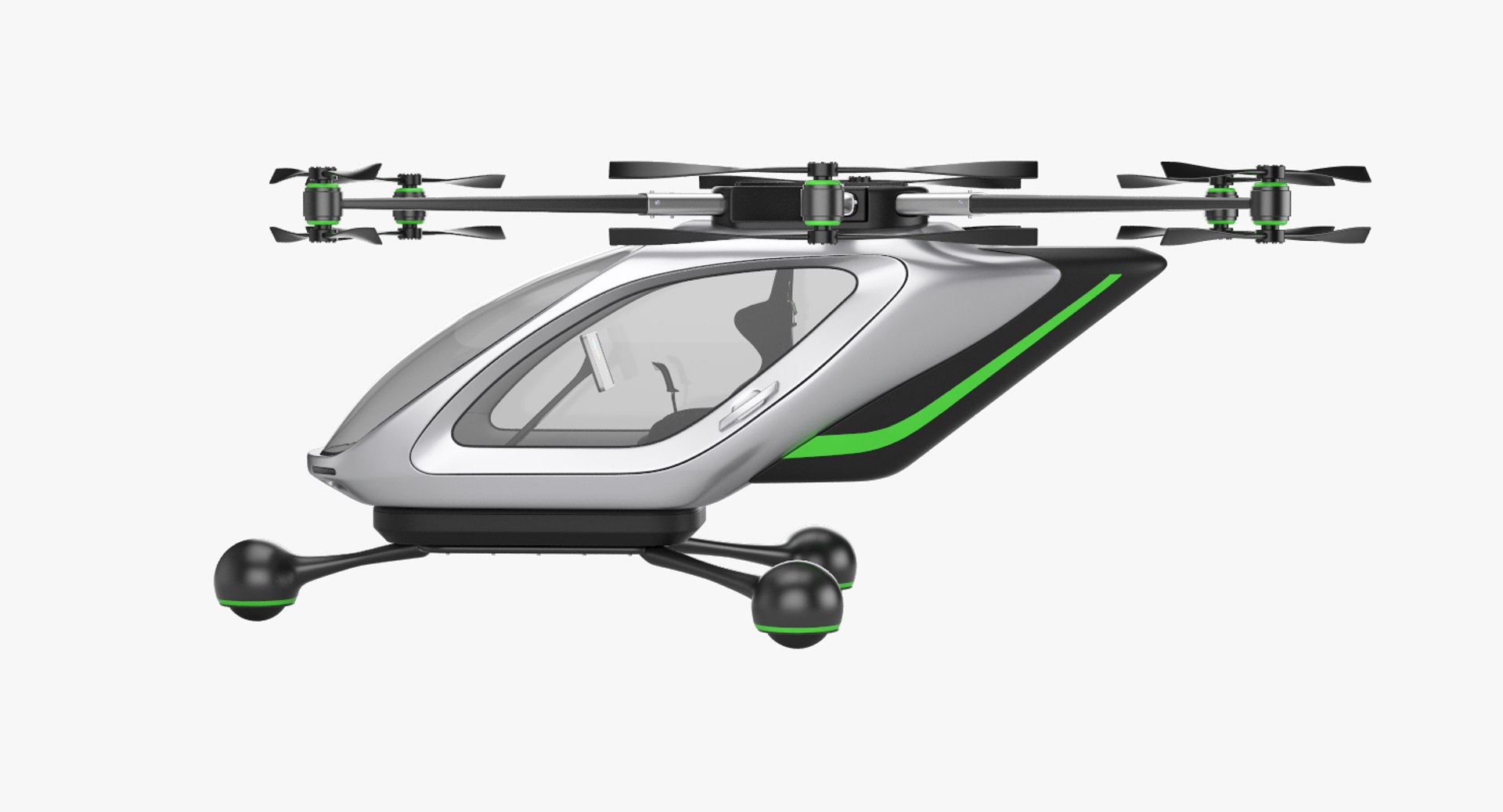 3D electric aircraft concept model - TurboSquid 1252507