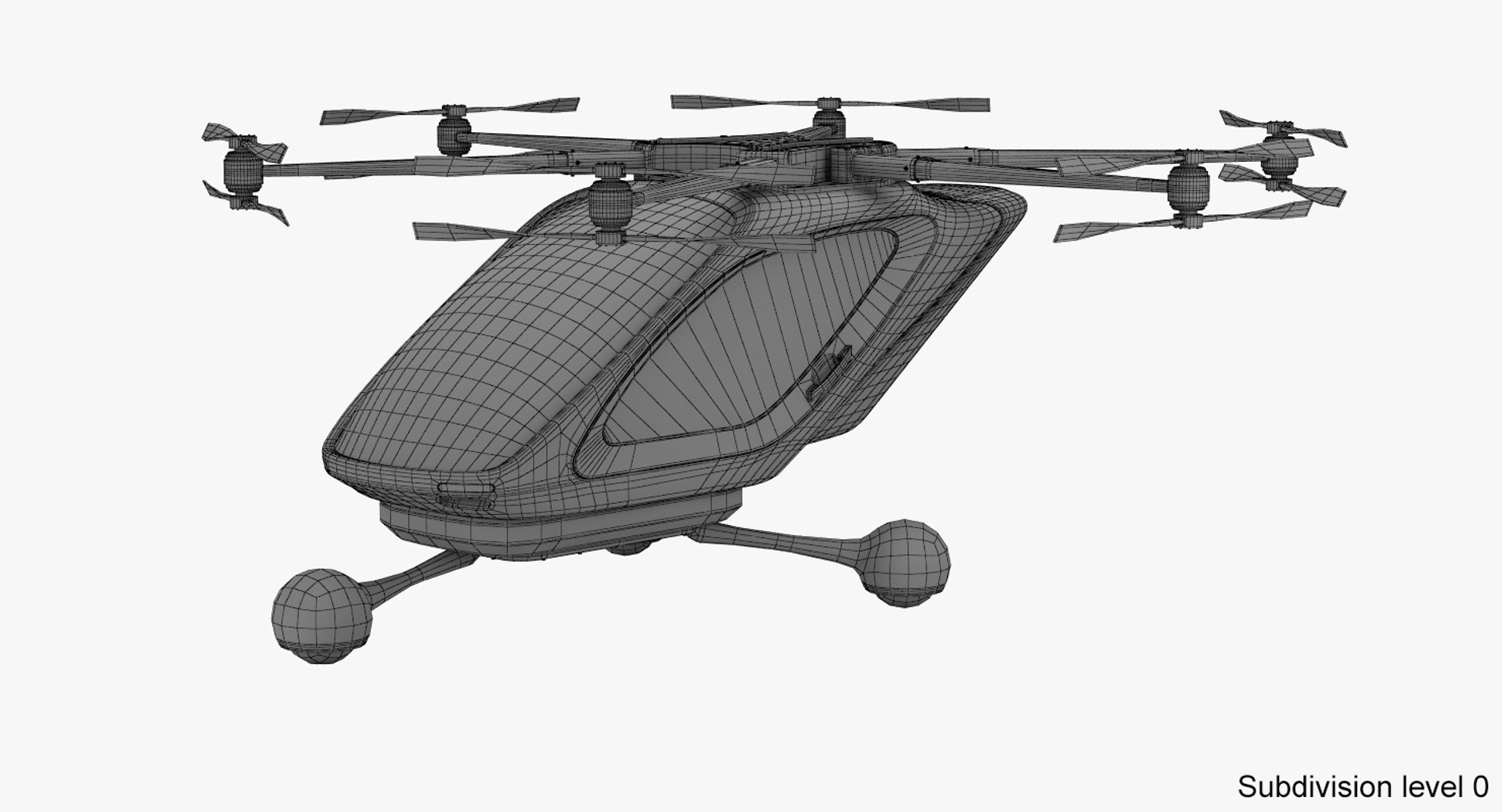 3D electric aircraft concept model - TurboSquid 1252507