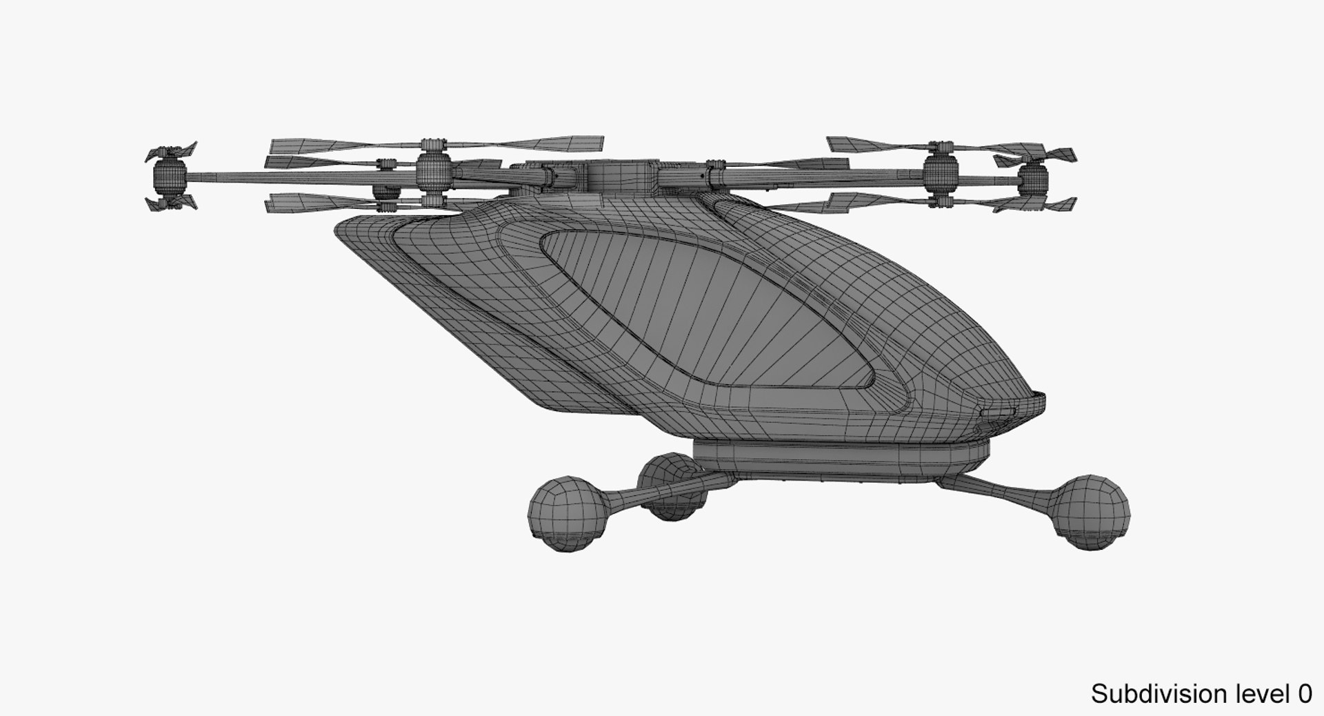 3D electric aircraft concept model - TurboSquid 1252507