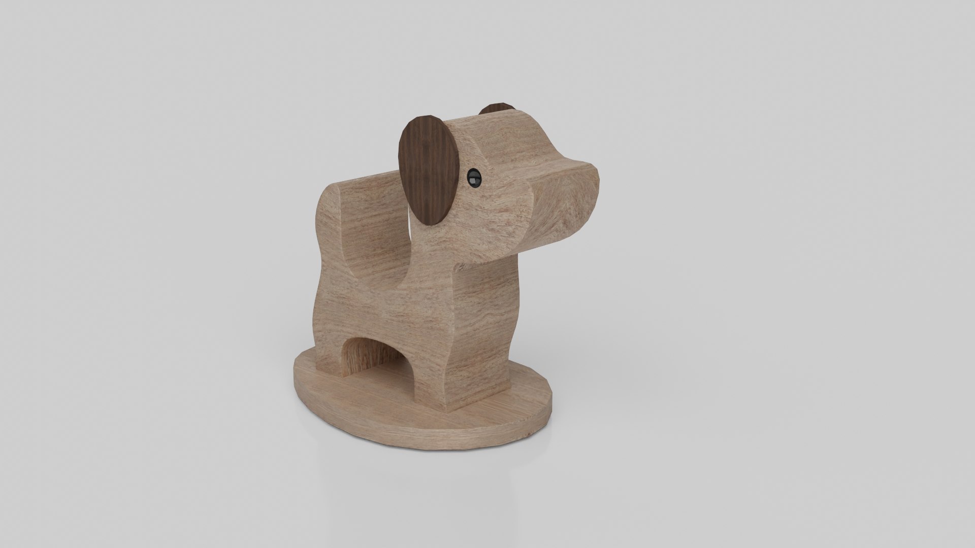 3D model Wooden Carving Dog Theme Showpiece - TurboSquid 2134932