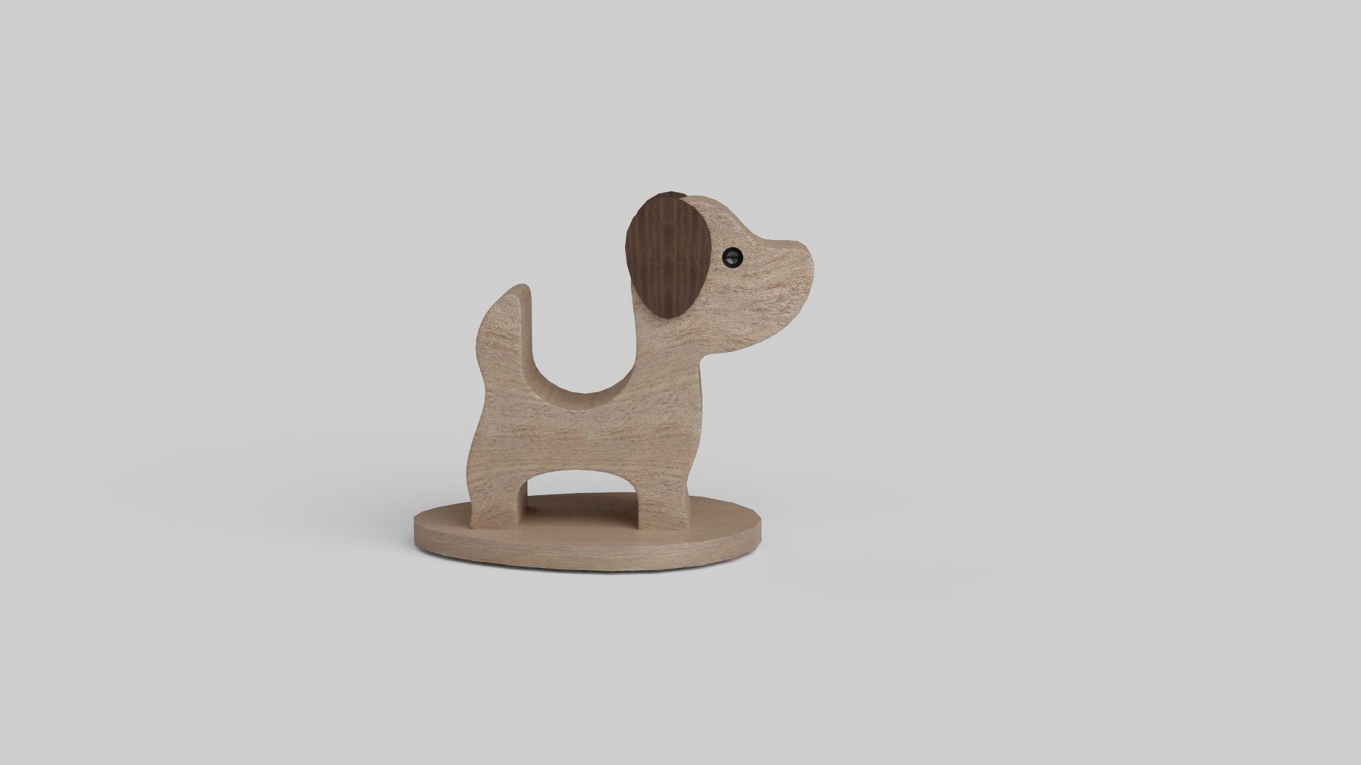 3D model Wooden Carving Dog Theme Showpiece - TurboSquid 2134932