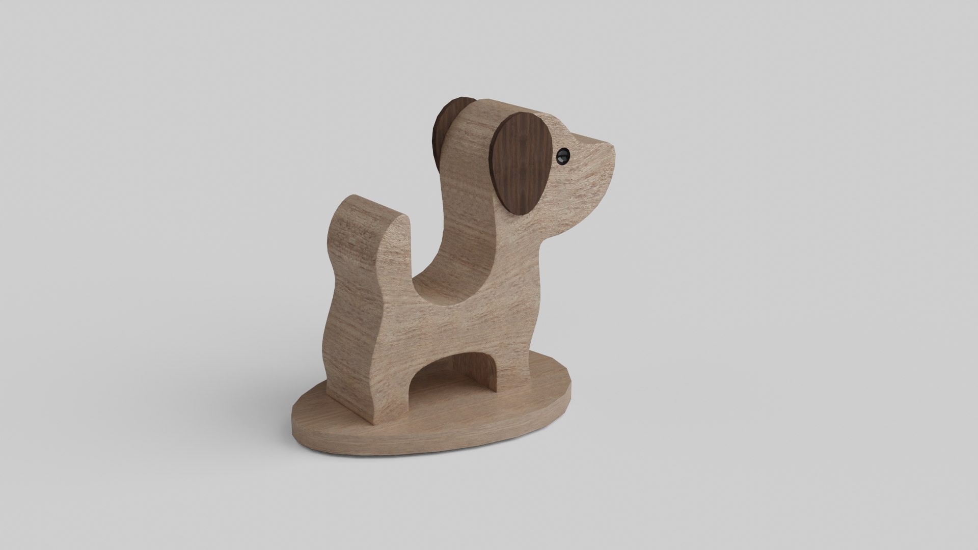 3D model Wooden Carving Dog Theme Showpiece - TurboSquid 2134932
