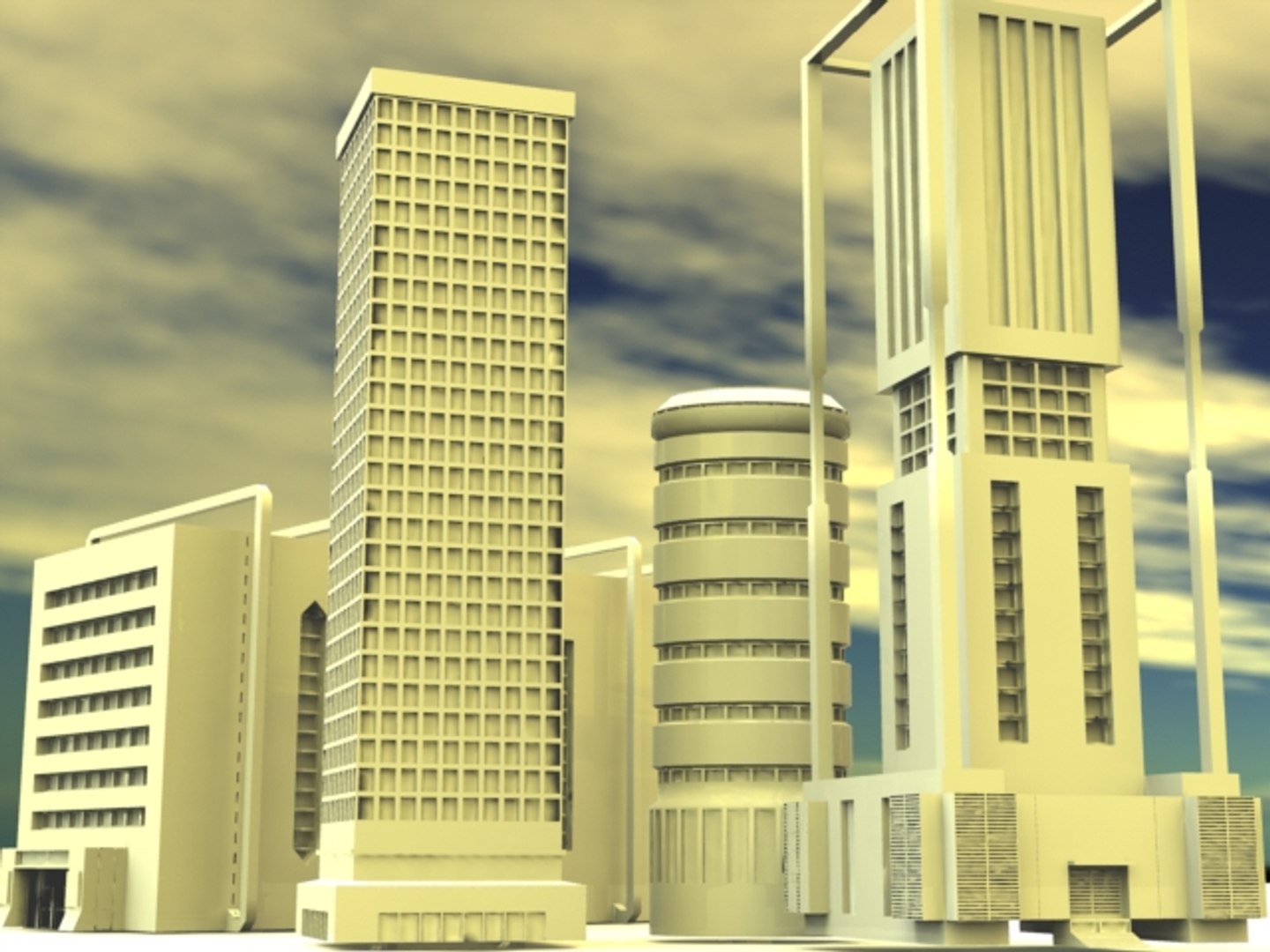 Pack Building 3d Model