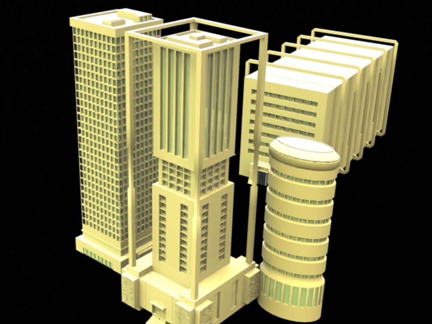 Pack Building 3d Model