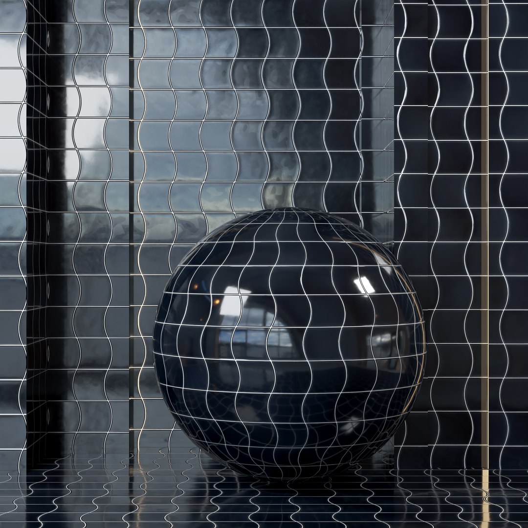 Equipe Wave Glossy Tile Vol 3 - 4K Seamless PBR 9 Colors 3D Model - TurboSquid 2369266