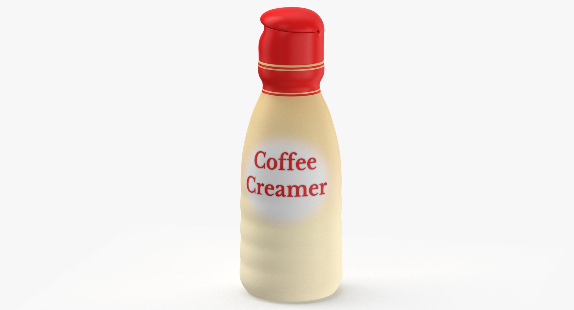 Coffee Creamer Liquid Generic Label 3D Model - TurboSquid 1991496