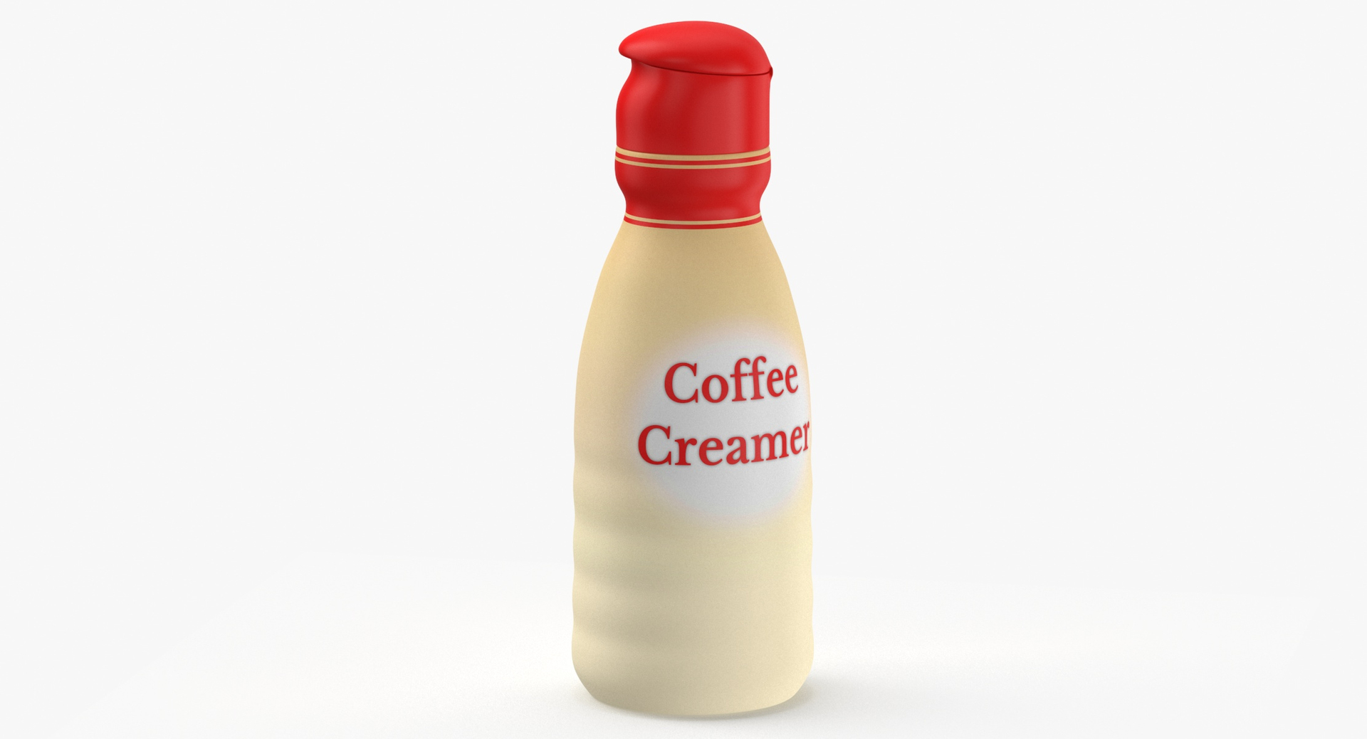 Coffee Creamer Liquid Generic Label 3D Model - TurboSquid 1991496