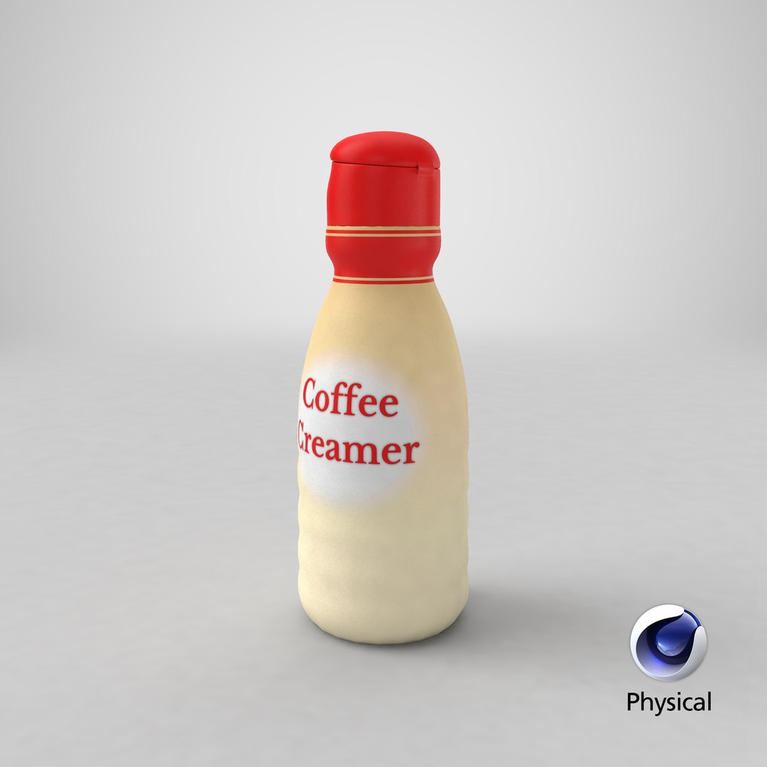Coffee Creamer Liquid Generic Label 3D model - TurboSquid 1991496
