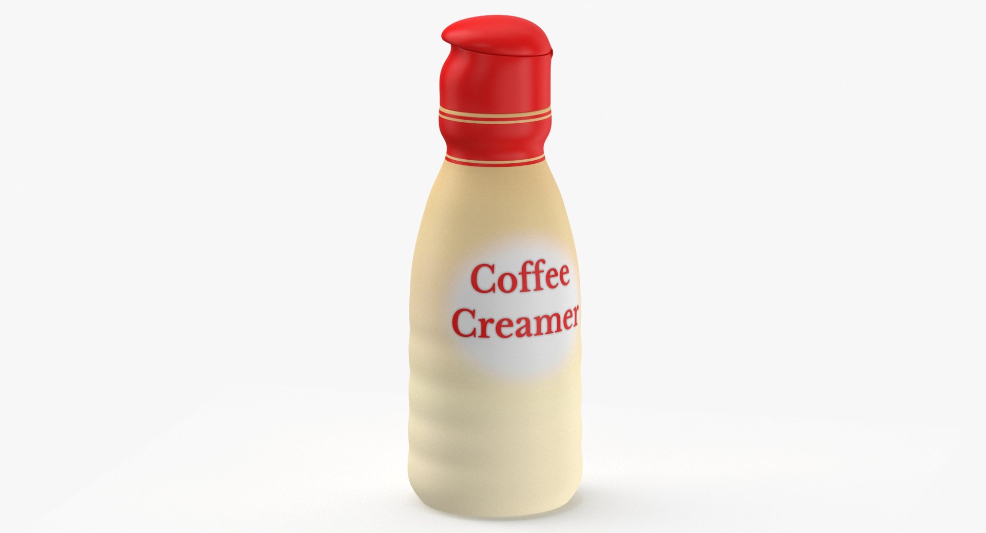 Coffee Creamer Liquid Generic Label 3D model - TurboSquid 1991496