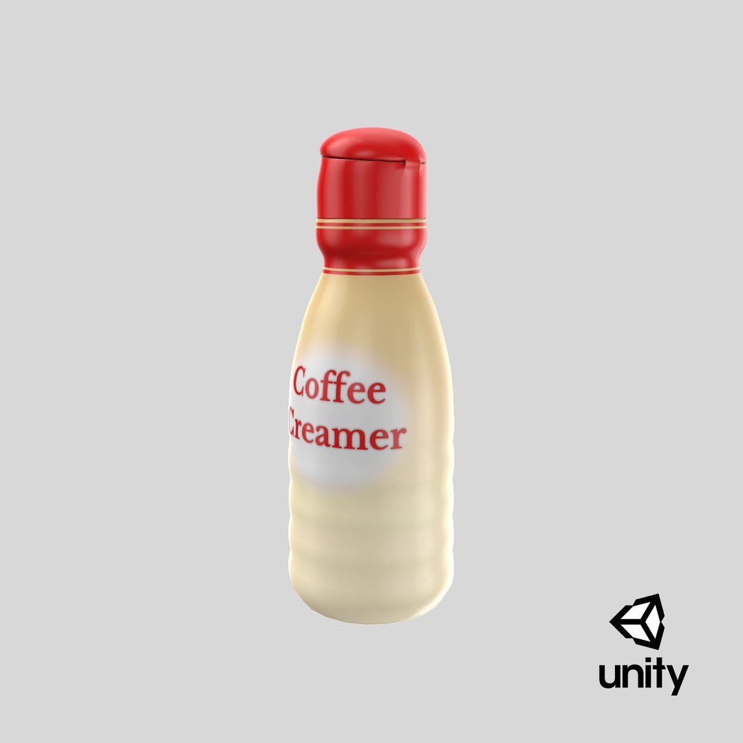 Coffee Creamer Liquid Generic Label 3D model - TurboSquid 1991496