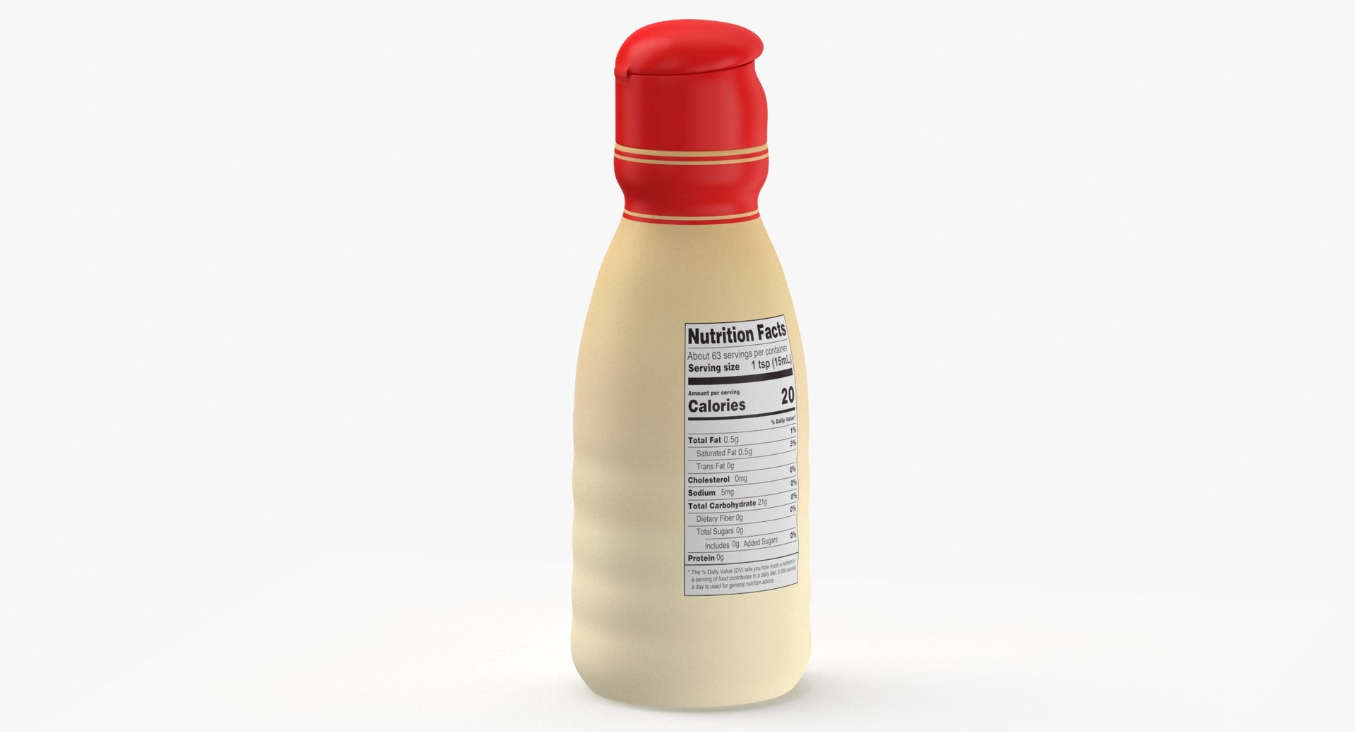 Coffee Creamer Liquid Generic Label 3D Model - TurboSquid 1991496
