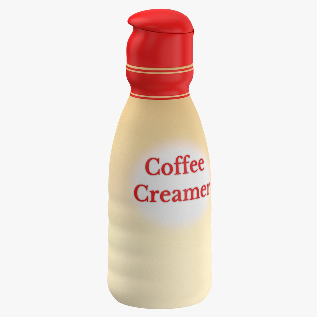Coffee Creamer Liquid Generic Label 3D model - TurboSquid 1991496