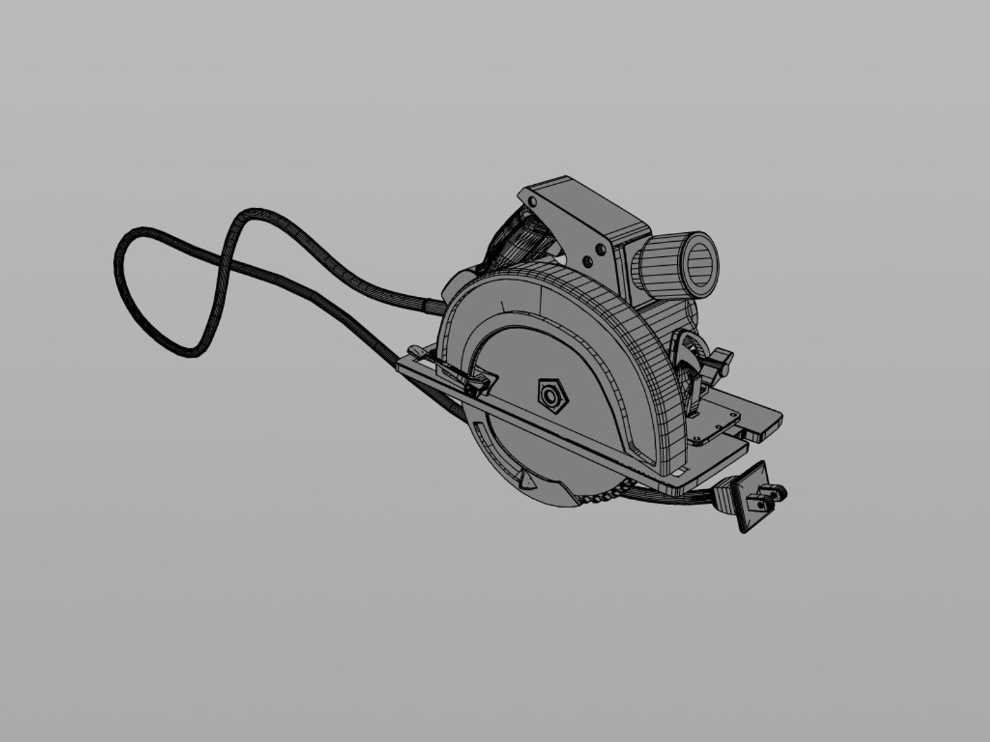 3d circular saw model