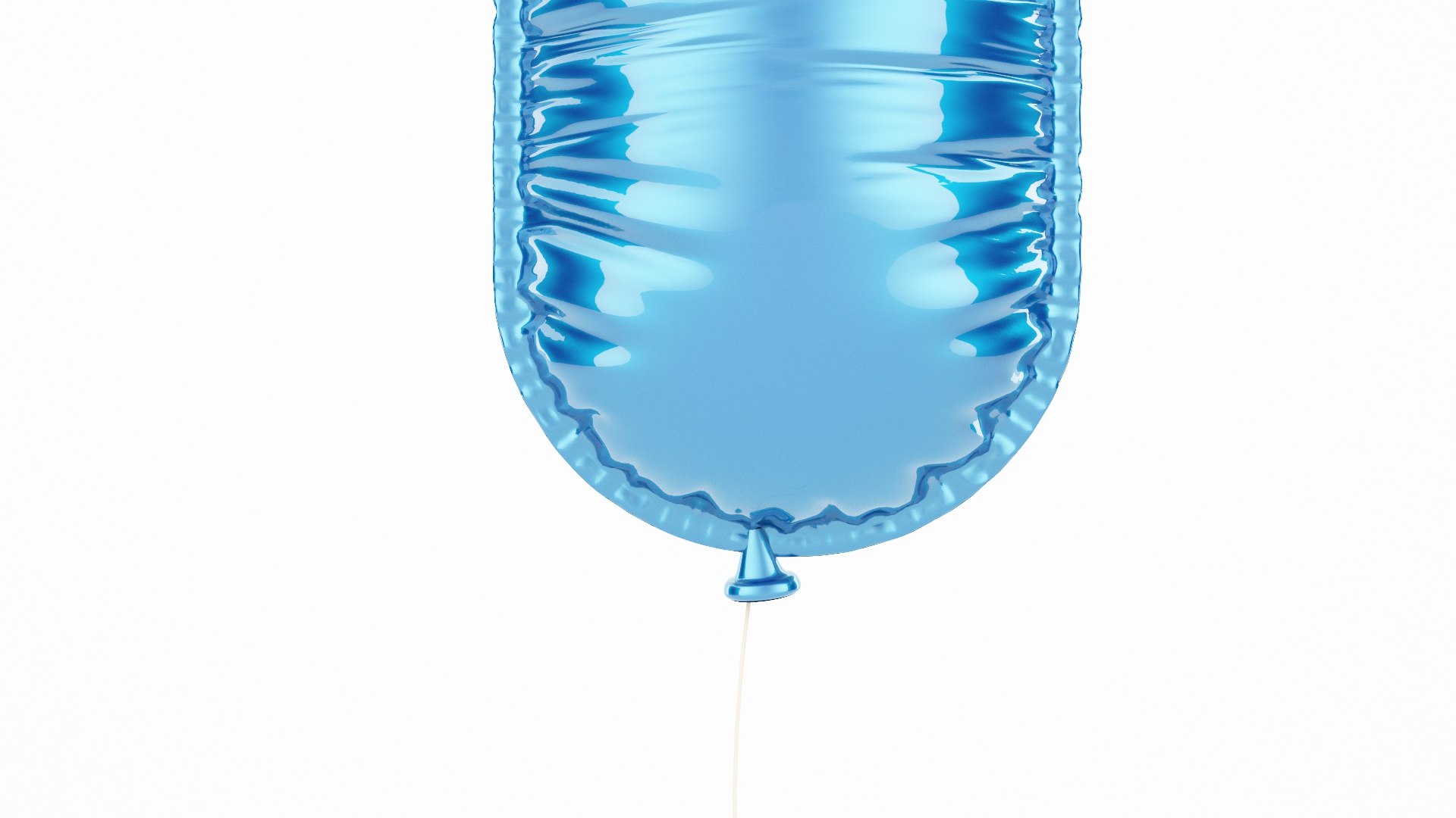 Shiny Foil Balloon Number 1 3D Model - TurboSquid 2142791