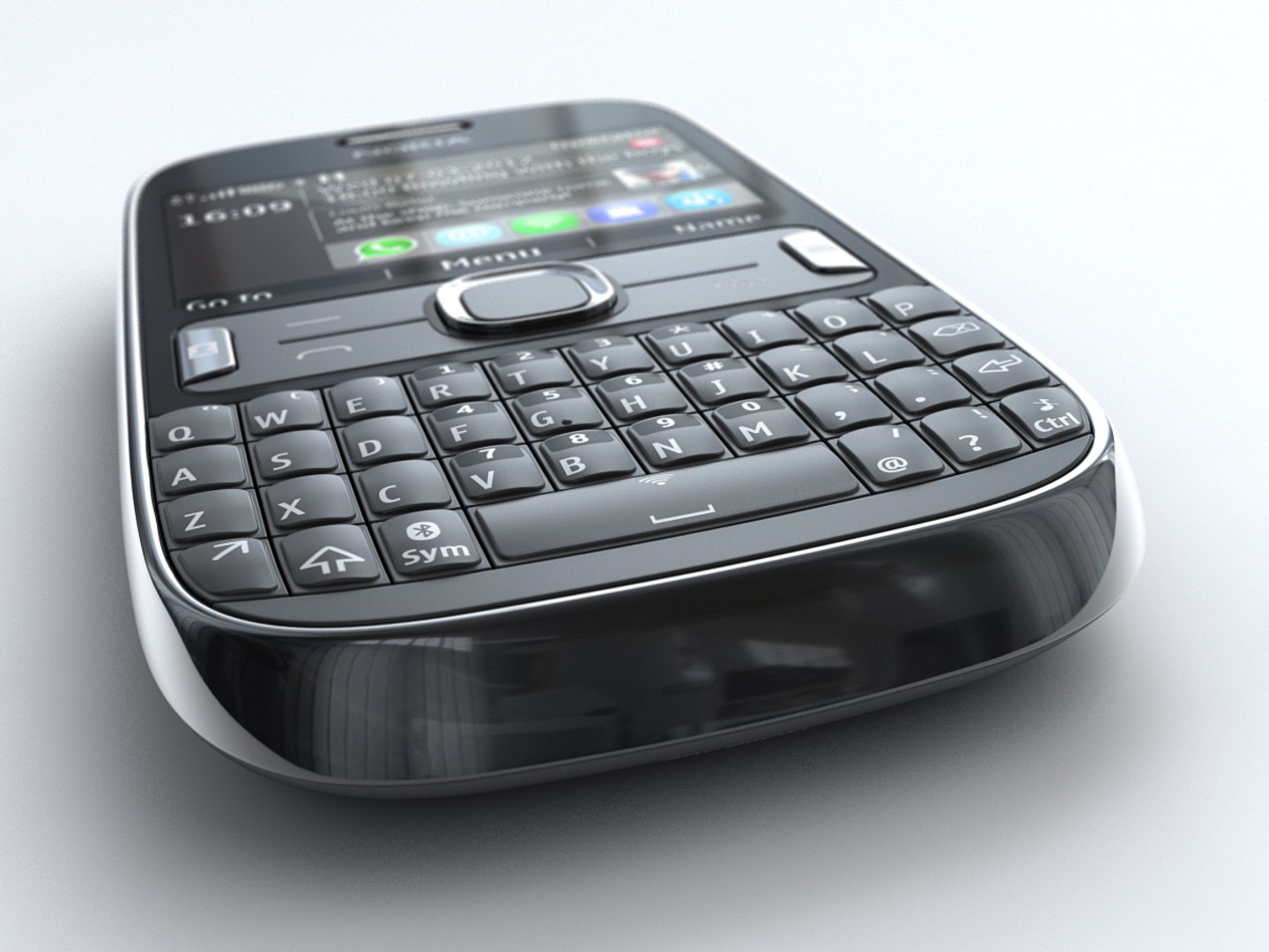 3d Nokia Asha 302 Mobile Phone Model