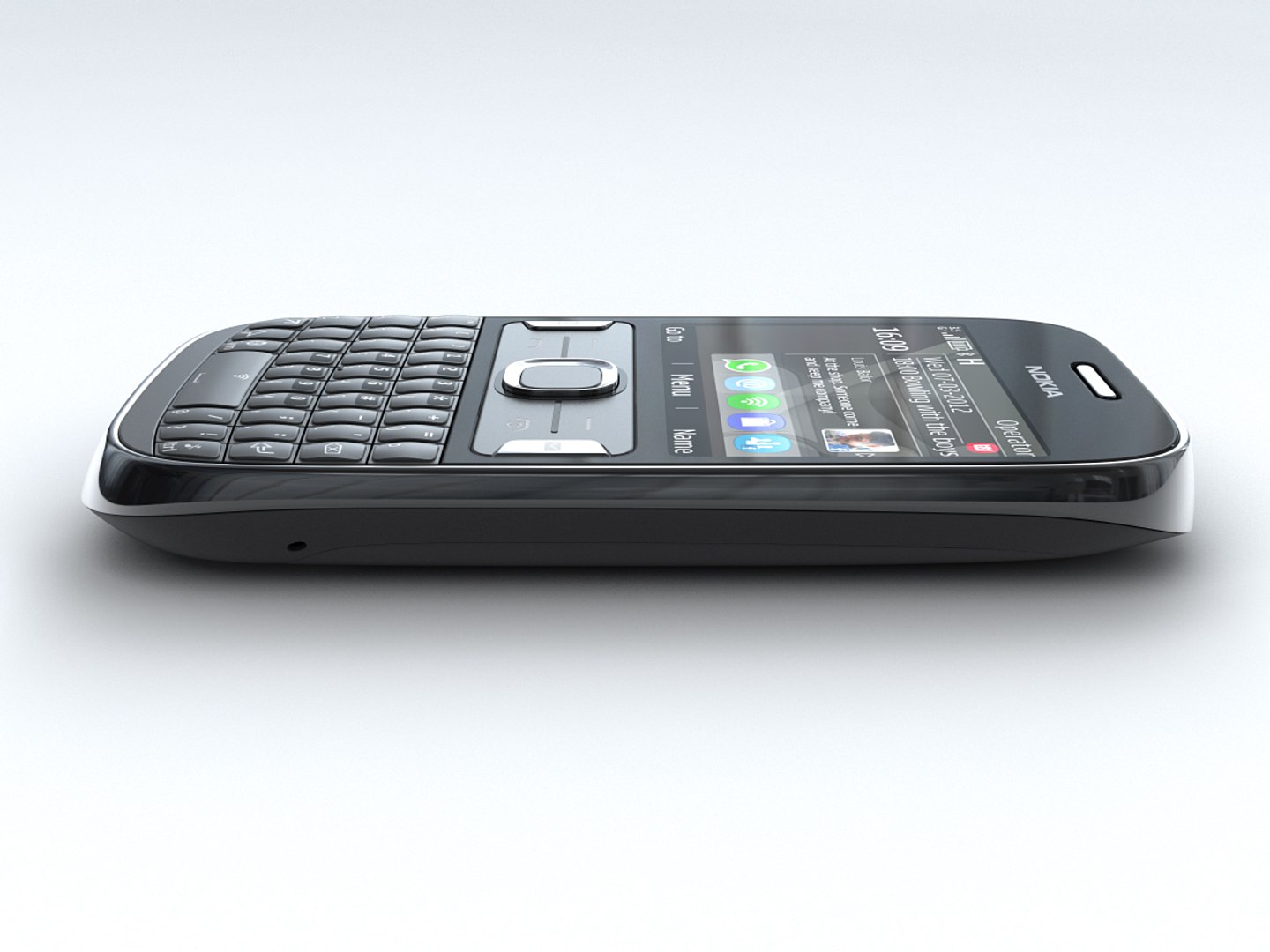 3d Nokia Asha 302 Mobile Phone Model