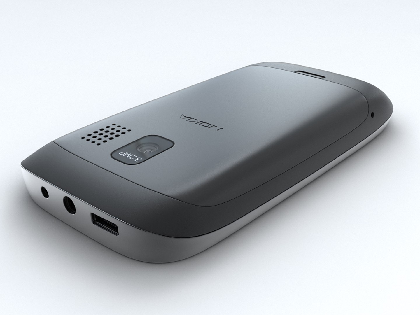 3d Nokia Asha 302 Mobile Phone Model